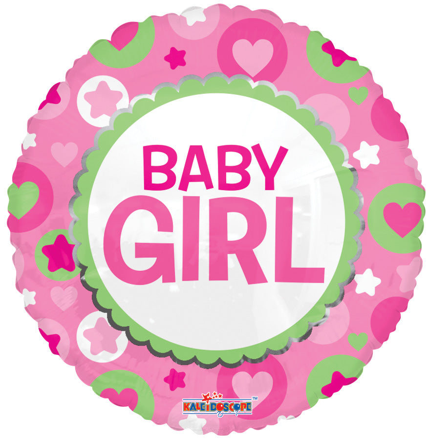 18" Baby Girl Pink Helium Foil Balloon (5 PACK) #15365 – BalloonsFast.com