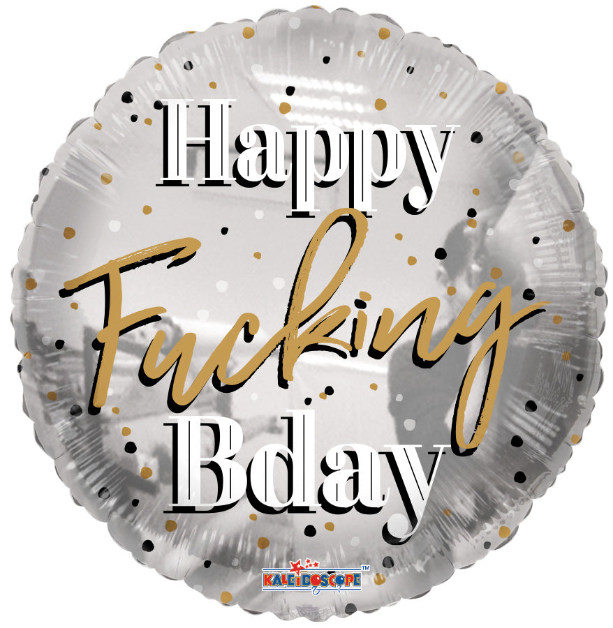 18" Happy Fucking Birthday Helium Foil Balloon (5 PACK) #18159 – BalloonsFast.com