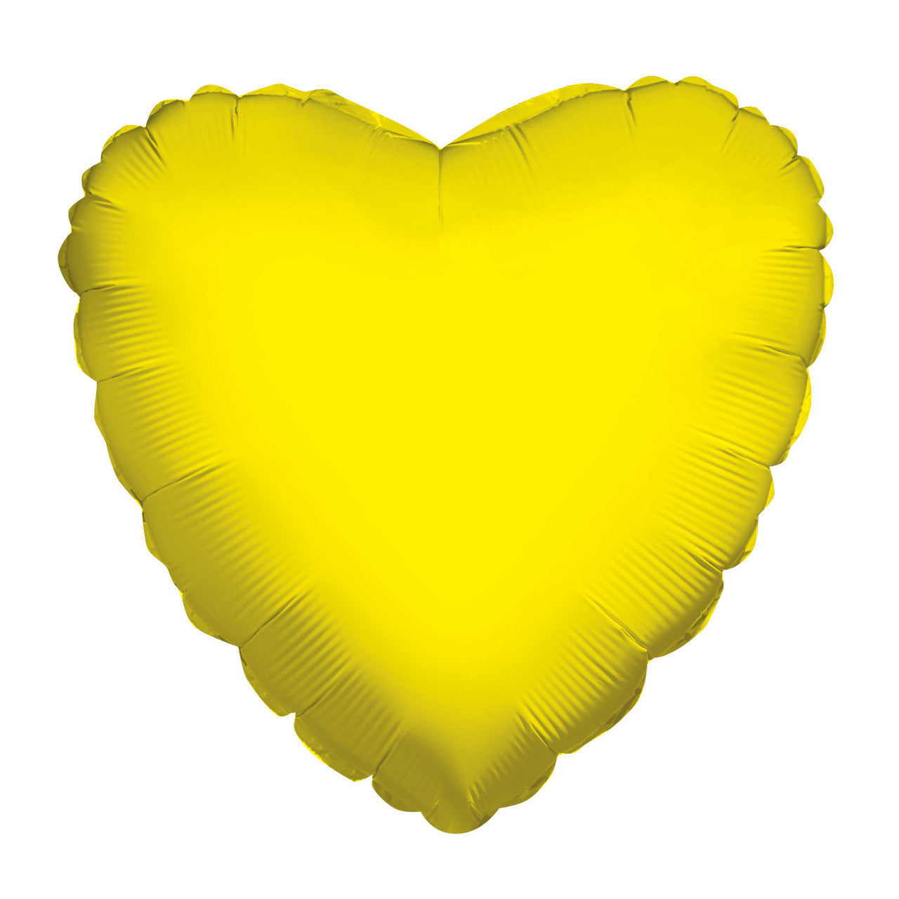 18" Yellow Heart Foil Helium Balloon (5 PACK)#34099 – BalloonsFast.com