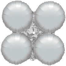 Magic Arch Balloons Silver Large #04798 – BalloonsFast.com
