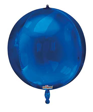 15" Spheres Spherical Blue Balloons Helium Balloon (1 PACK) #16918 ...