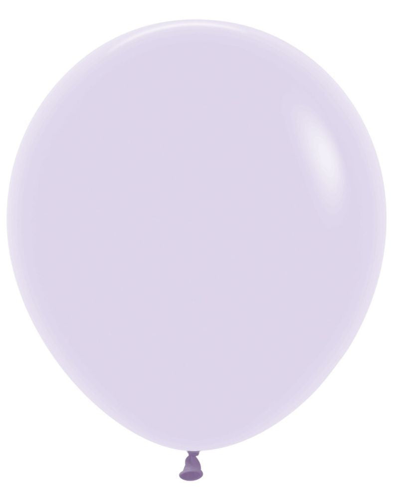 18" Sempertex Pastel Matte Lilac Balloons 25 Bag #55178 | BalloonsFast.com