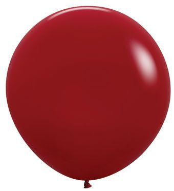 24" Sempertex Imperial Red Balloons 1 count #59525 – BalloonsFast.com