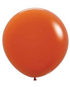 24" Sempertex Deluxe Sunset Orange Balloons 1 count #59528 ...