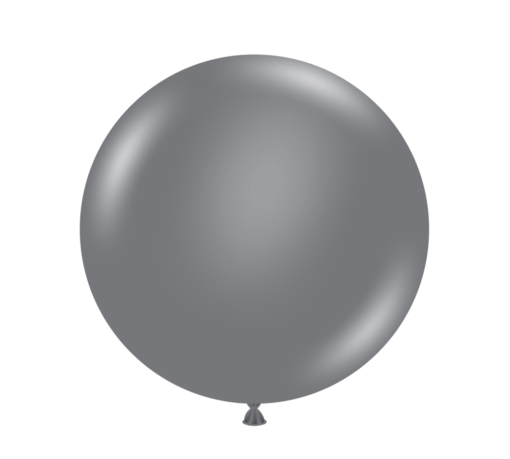 17" TUFTEX Gray Smoke Balloons 50ct #17080 | BalloonsFast.com