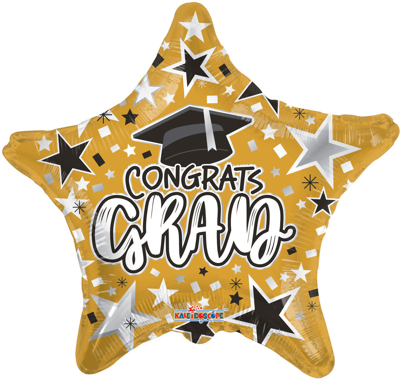 18" Congrats Grad Gold Star Helium Foil Balloons (5 Pack) #85333 ...