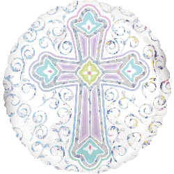 18" Radiant Cross Balloon 1ct #32631 – BalloonsFast.com